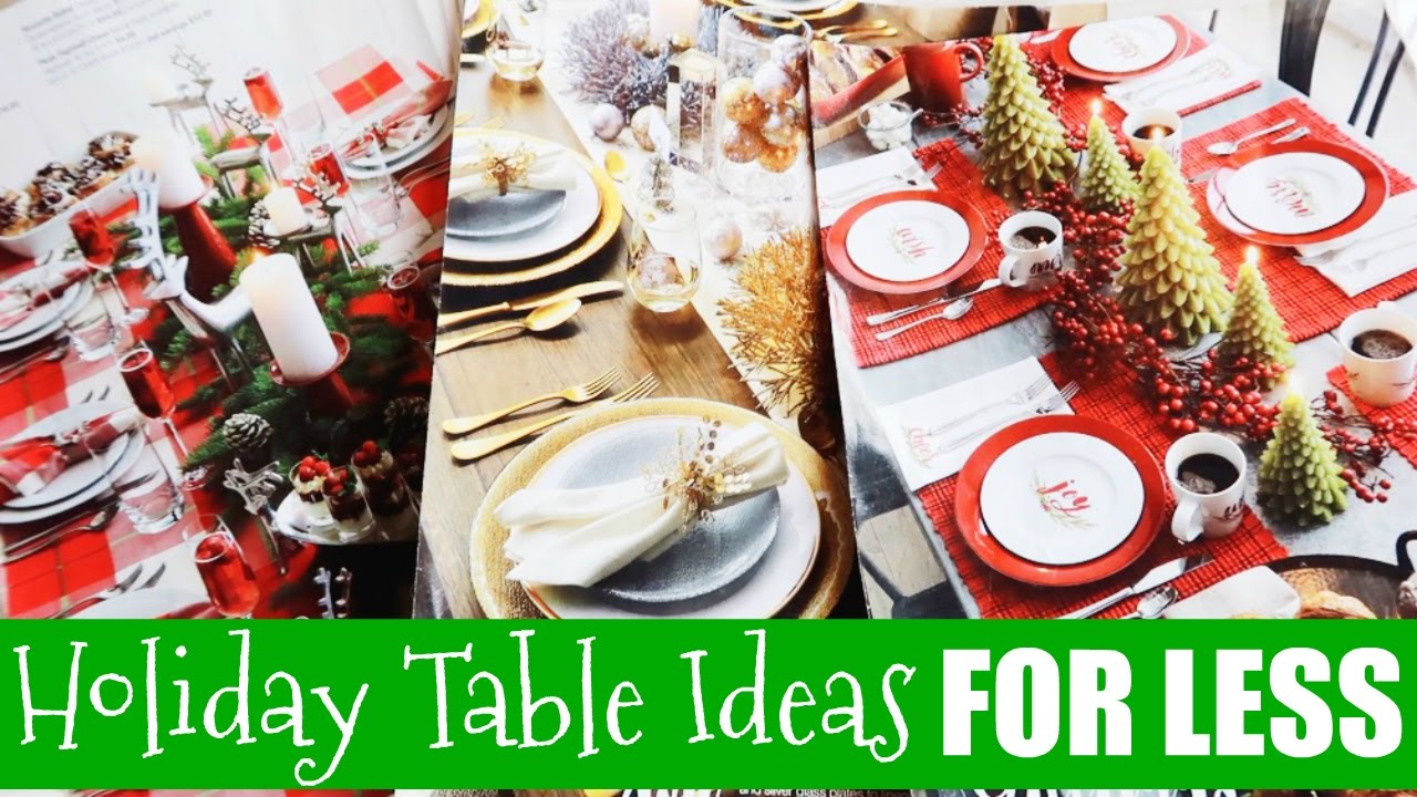 How to Decorate Your Christmas Table for Less!ð - The Melea Show